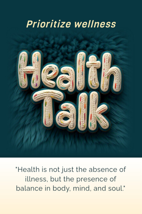 Copy of Health | PosterMyWall