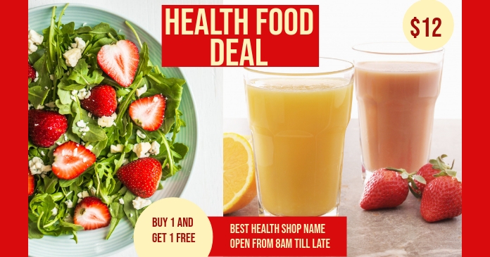 health food deal Template | PosterMyWall