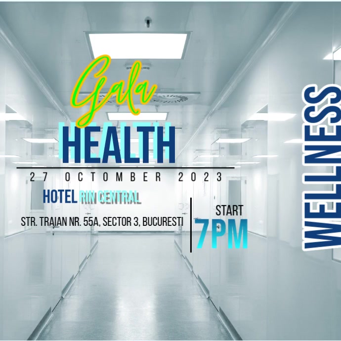 Copy of Health Gala - Wellness Event blue (1) | PosterMyWall