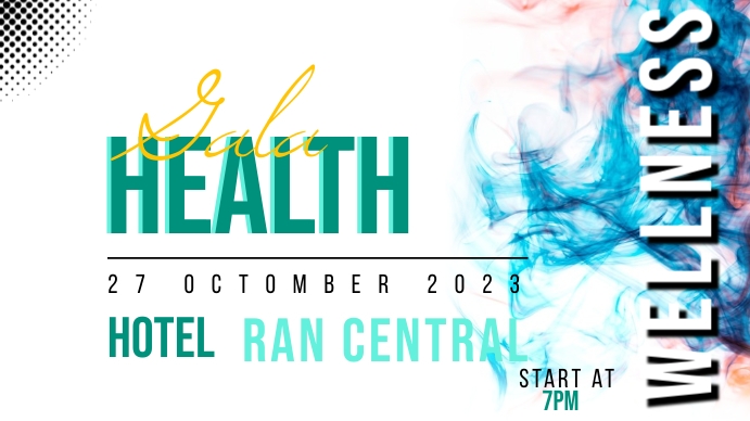 Plantilla de Health Gala - Wellness Event blue | PosterMyWall