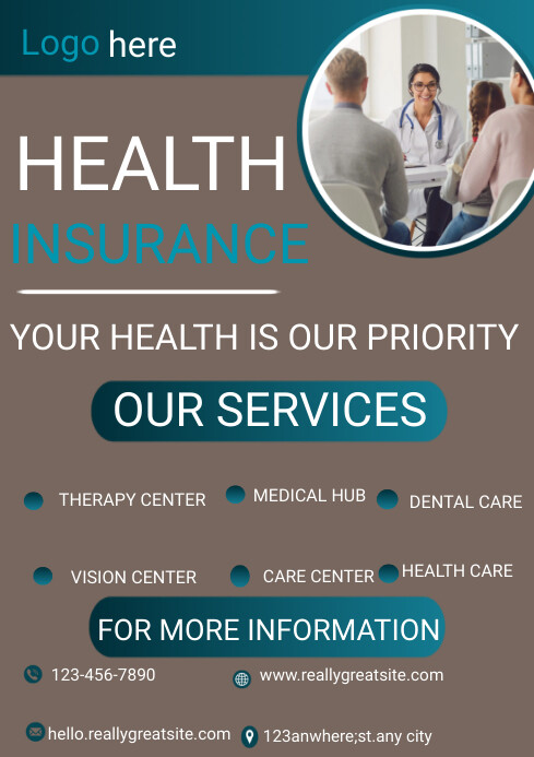 Health insurance Template | PosterMyWall