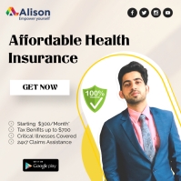 Health insurance Instagram template | PosterMyWall