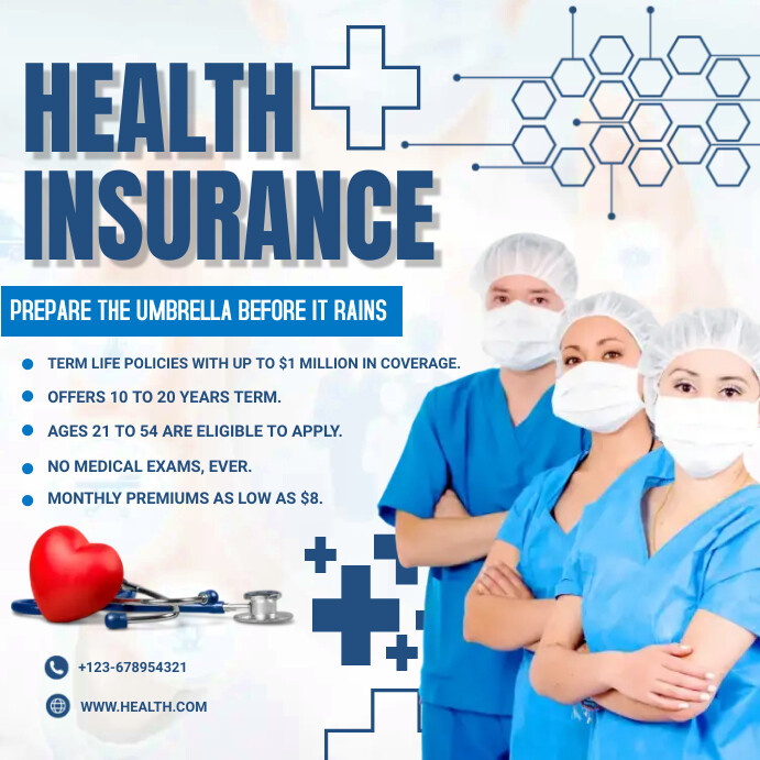 health insurance template | PosterMyWall