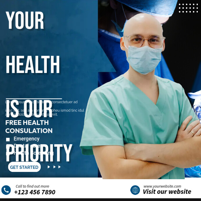 Health is Our Priority Design Template | PosterMyWall