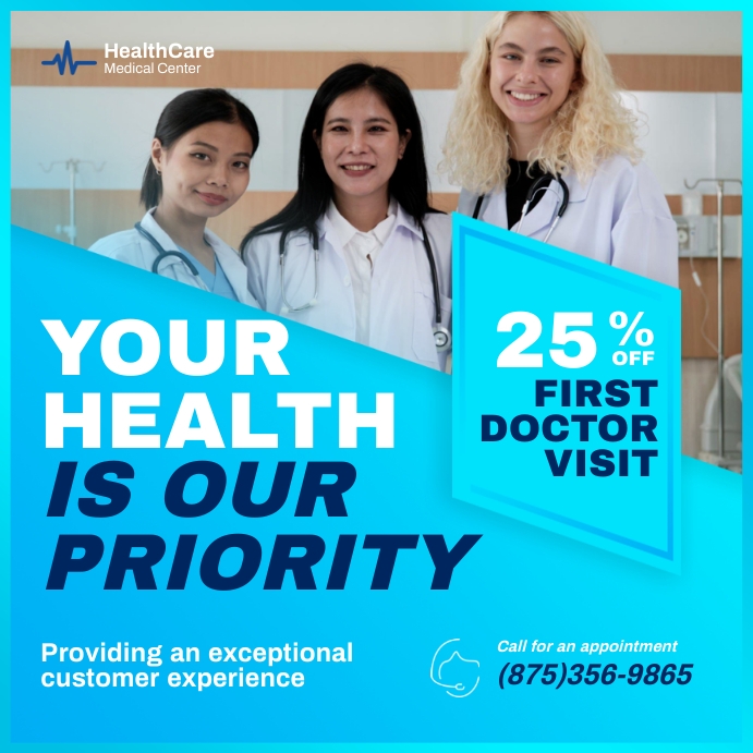 Plantilla de Health Priority Ads | PosterMyWall