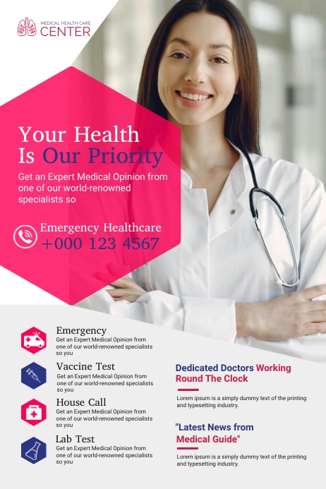 Health Service Template | PosterMyWall