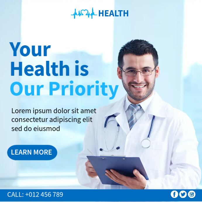 Plantilla de Health template | PosterMyWall