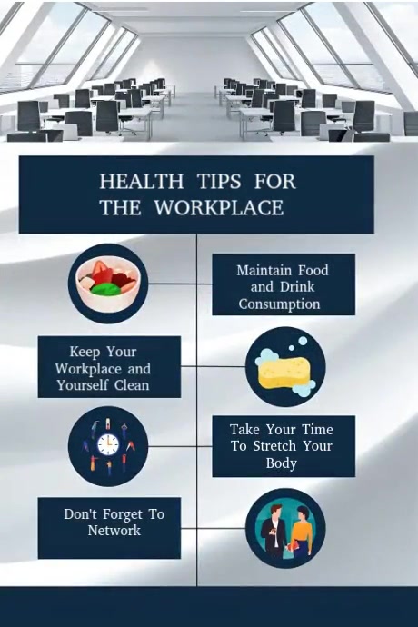 Health Tips(Workplace) Template | PosterMyWall