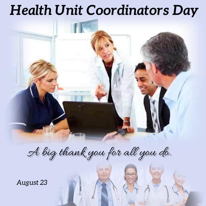 health unit coordinator day Template | PosterMyWall