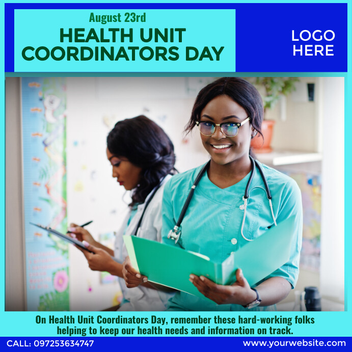 Health Unit Coordinators Day Template | PosterMyWall