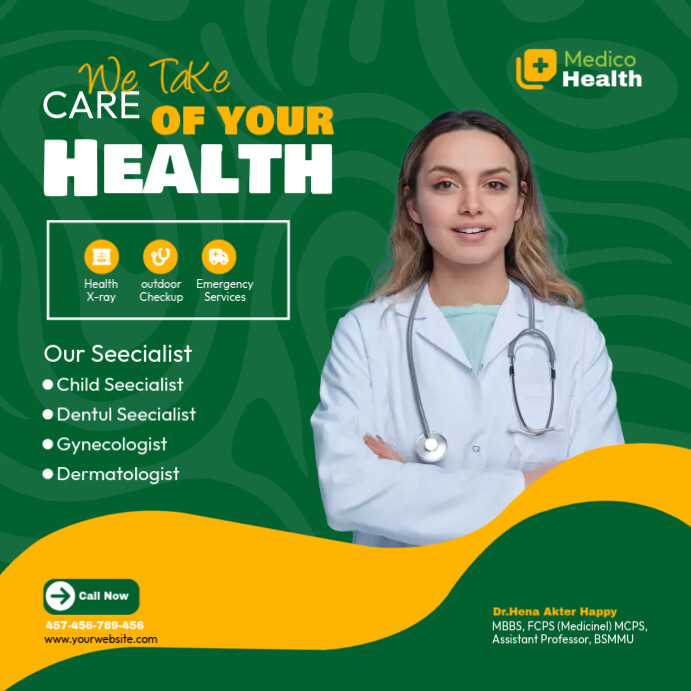 Healthcare ad Instagram post template | PosterMyWall
