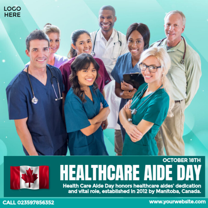 Healthcare Aide Day Template | PosterMyWall