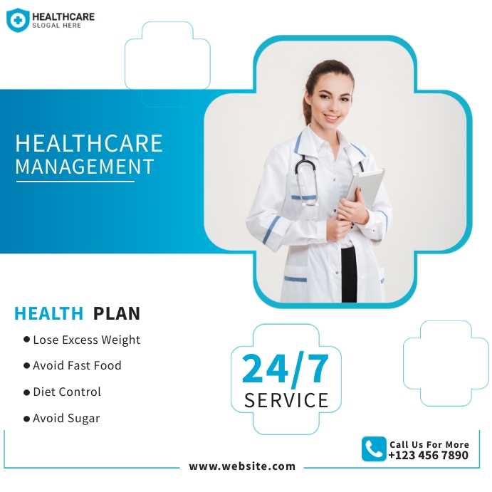 Healthcare Management Template | PosterMyWall