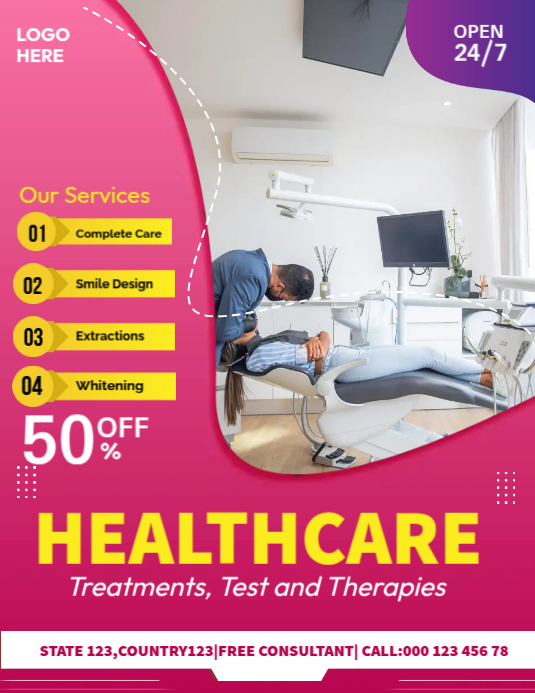 Healthcare Poster Ads Template | PosterMyWall