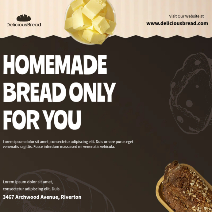 Healthy Baking Poster Template | PosterMyWall