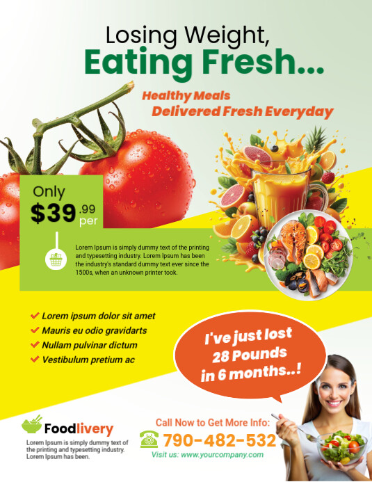 Plantilla de Healthy Diet Program Flyer | PosterMyWall