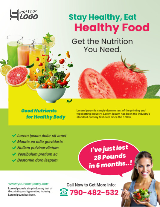 Plantilla de Healthy Diet Program Flyer | PosterMyWall