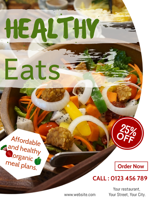 Healthy Eats Template | PosterMyWall