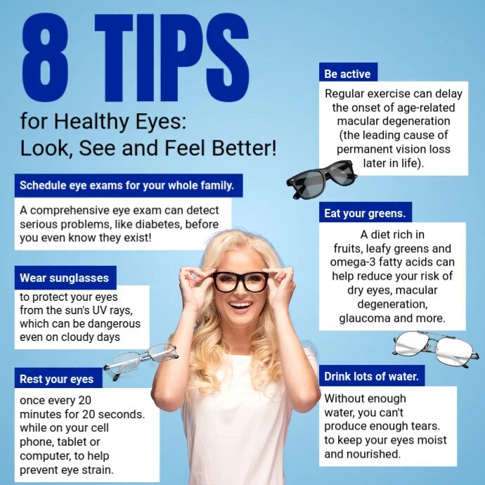 Healthy Eye Tips Template | PosterMyWall