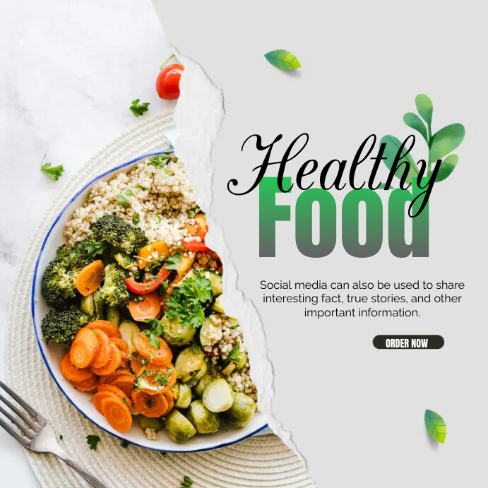 Healthy food design template | PosterMyWall