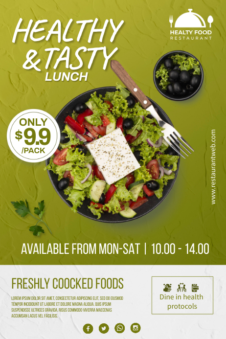 Copy of Healthy Food | PosterMyWall