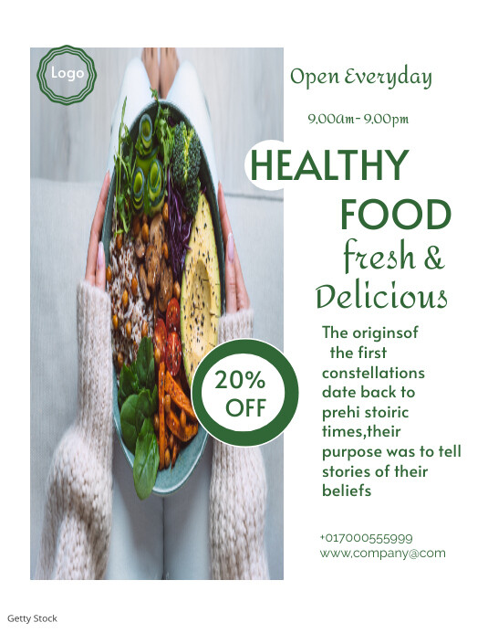 HEALTHY food flyer ad Templat | PosterMyWall