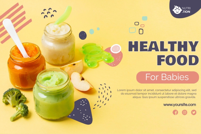 Healthy Food For Babies Template | PosterMyWall