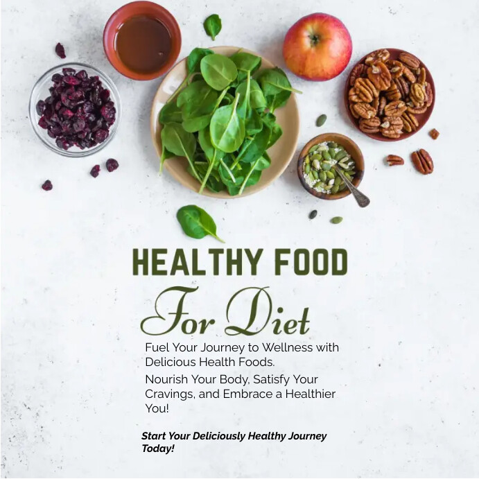 Plantilla de Healthy Food For Diet | PosterMyWall