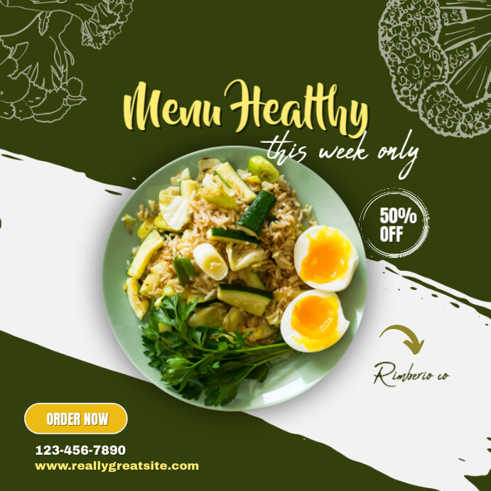 Copy of healthy food ig post | PosterMyWall