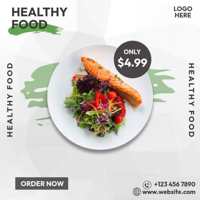 Healthy Food Instagram Template | PosterMyWall