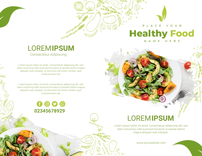 Copy of Healthy Food Menu | PosterMyWall