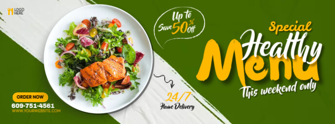 Healthy Food Menu Template | PosterMyWall