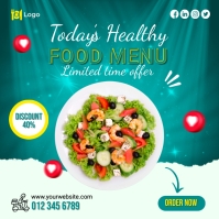 Healthy menu promotion social media post Template | PosterMyWall