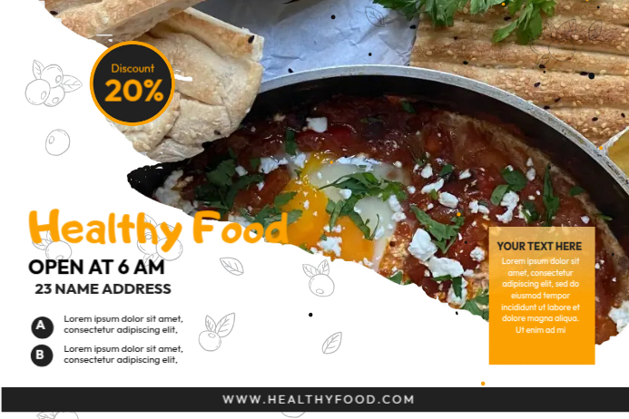 Copy of Healthy Food Menu | PosterMyWall