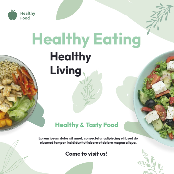Healthy Food Menu Template | PosterMyWall