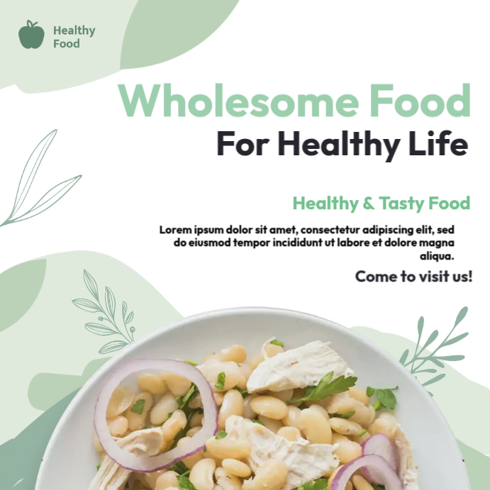 Healthy Food Menu Template | PosterMyWall