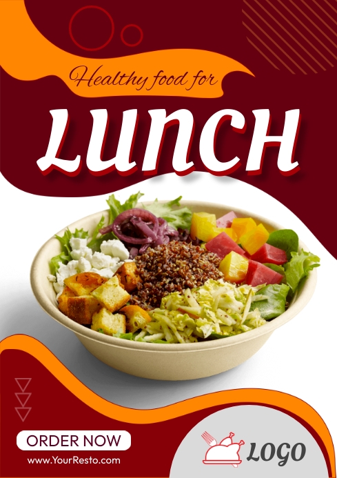 Healthy Food Menu Template | PosterMyWall