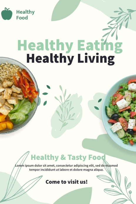 Plantilla de Healthy Food Menu | PosterMyWall