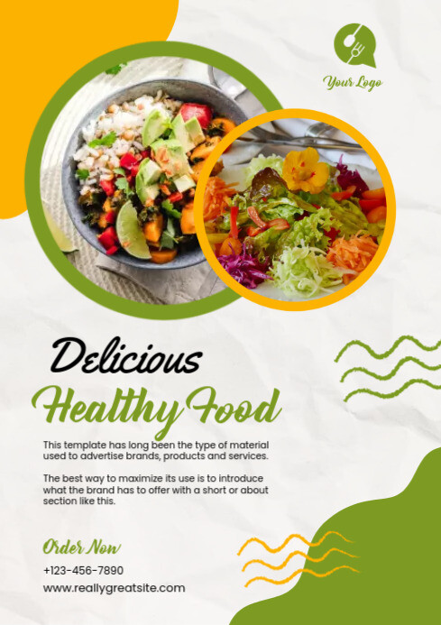 healthy food menu template | PosterMyWall