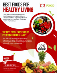 Healthy food restaurant menu Poster Template | PosterMyWall