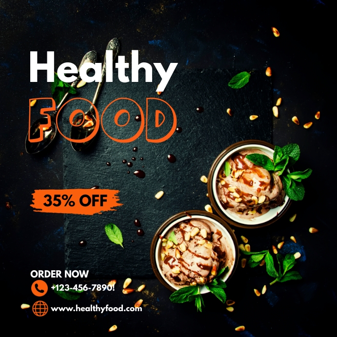 healthy food template | PosterMyWall