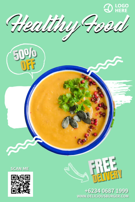 Healthy Food Template | PosterMyWall