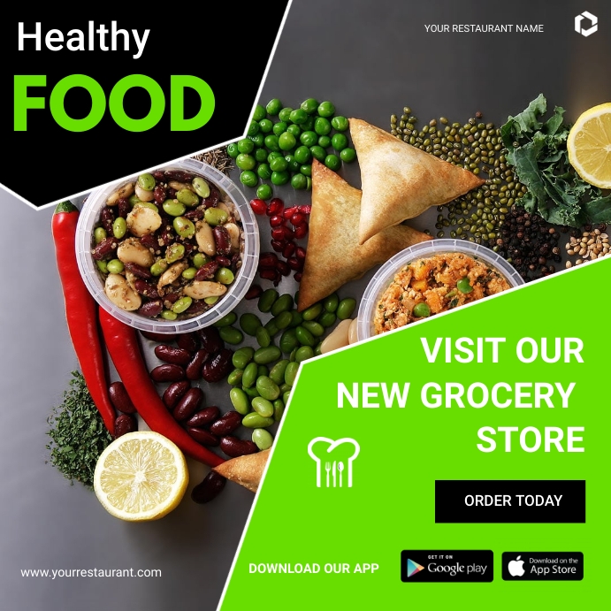 Copy of Healthy foods flyer | PosterMyWall