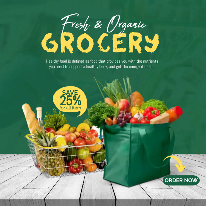 Copy of Healthy Grocery Product Instagram Post | PosterMyWall