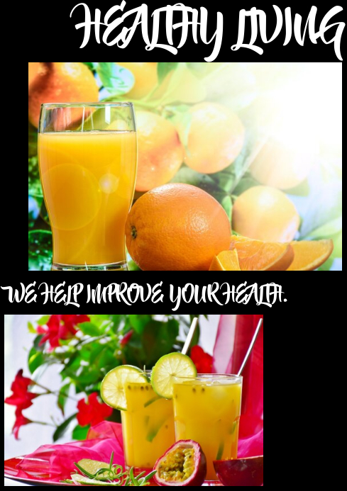 Healthy living poster Template | PosterMyWall