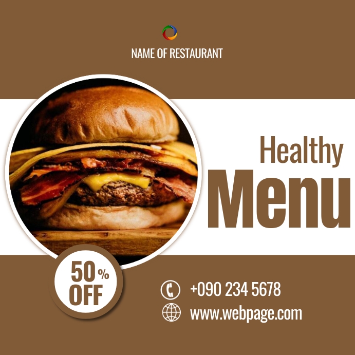 Copy of HEALTHY MENU FLYER | PosterMyWall