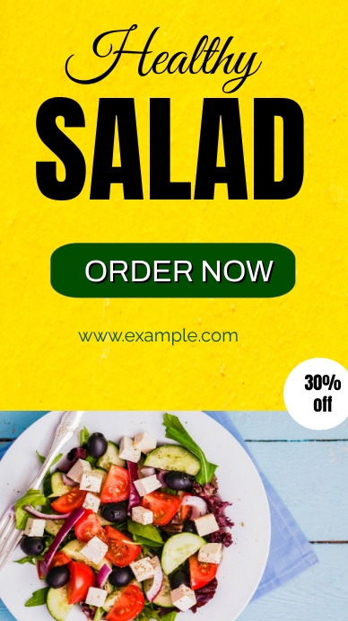 Healthy Salad sale Instagram post Template | PosterMyWall