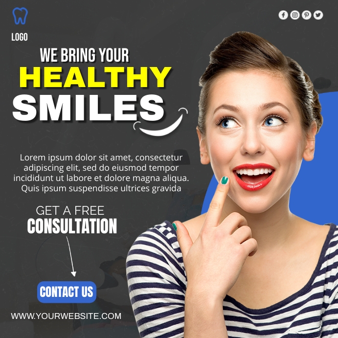 Plantilla de Healthy Smile Ads | PosterMyWall