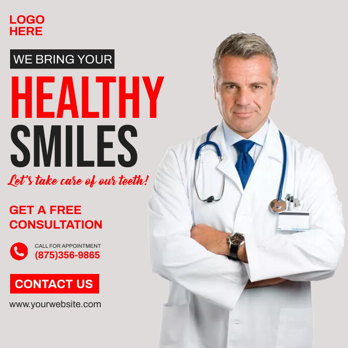 Healthy Smile Ads Template | PosterMyWall