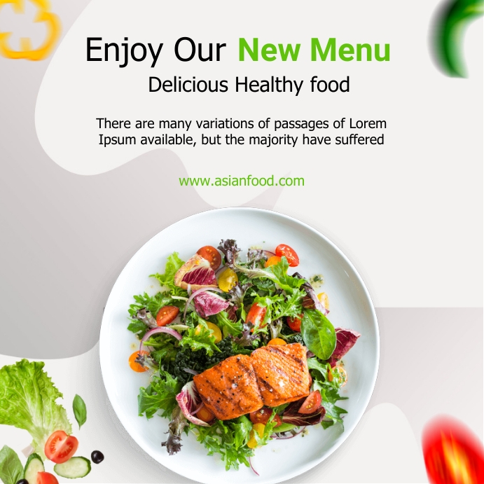 healthy social media post design Template | PosterMyWall